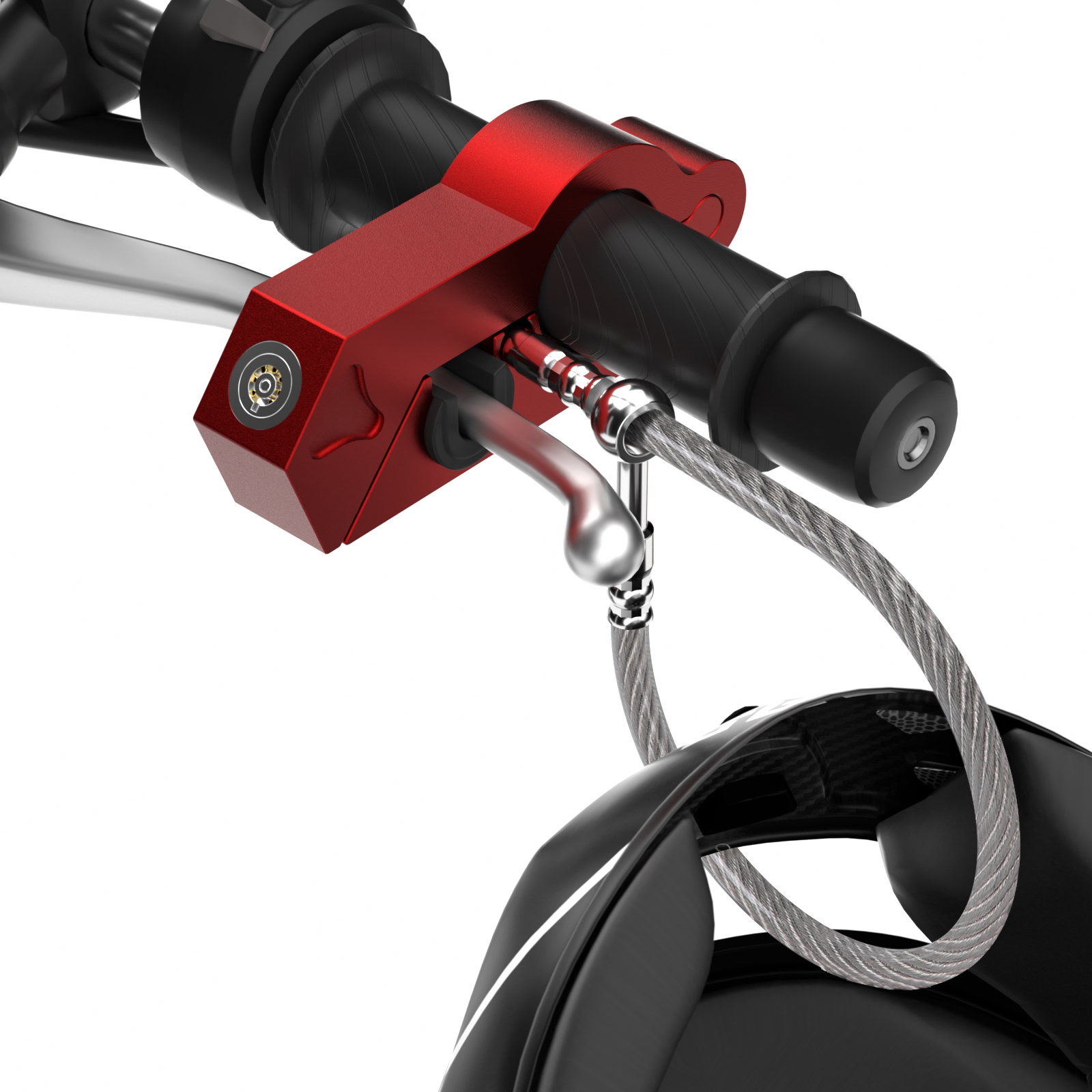 Oasser Motorcycle Lock, Handlebar Lock & Helmet Lock Combo, Anti Theft ...