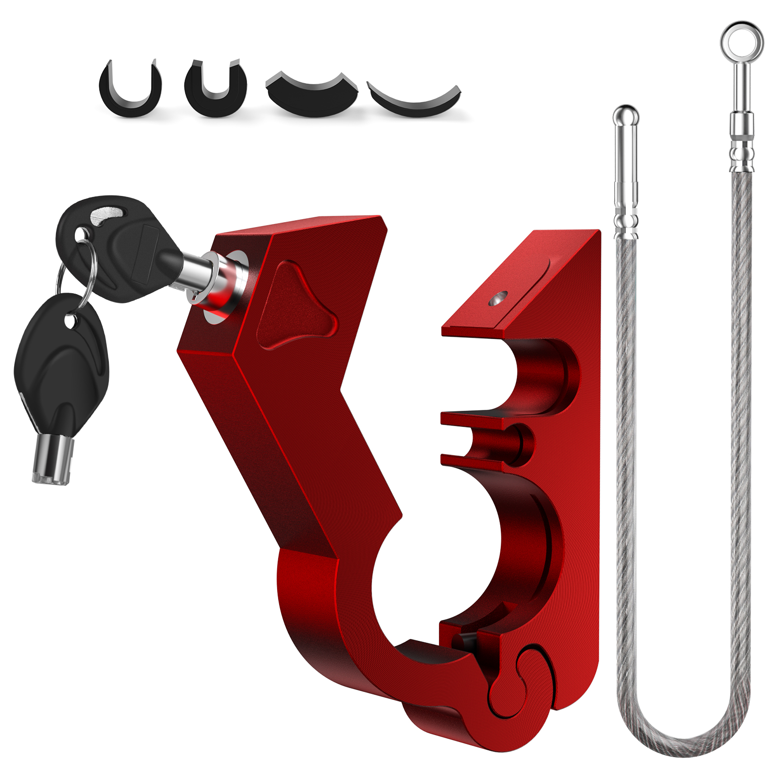 Oasser Motorcycle Lock, Handlebar Lock & Helmet Lock Combo, Anti Theft ...
