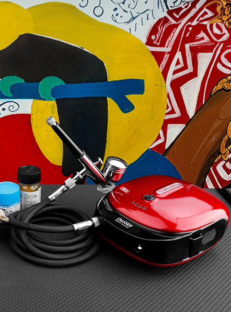 Oasser Airbrush Compressor Kit, Dual Action Airbrush Suit with ...