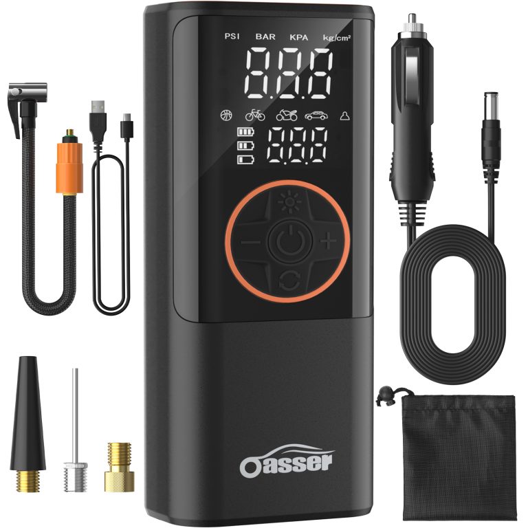Oasser Air Compressor Electric Inflator Portable Hand Held Pump with ...